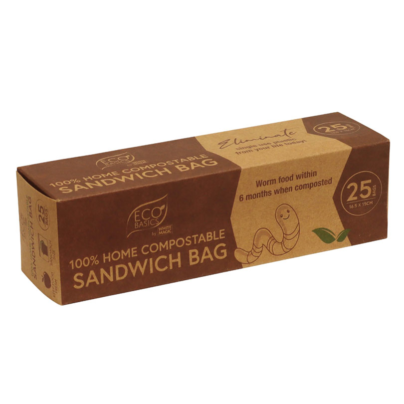 White Magic Eco Basics Biodegradable Cling Wrap Sandwich Produce Bags ...